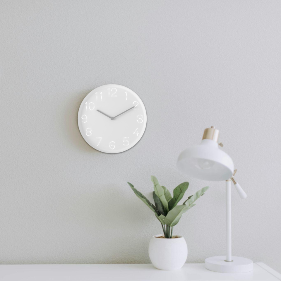 Wall Clock White [diameter 25cm] Tromma Minimalist Design Jam Dinding ...