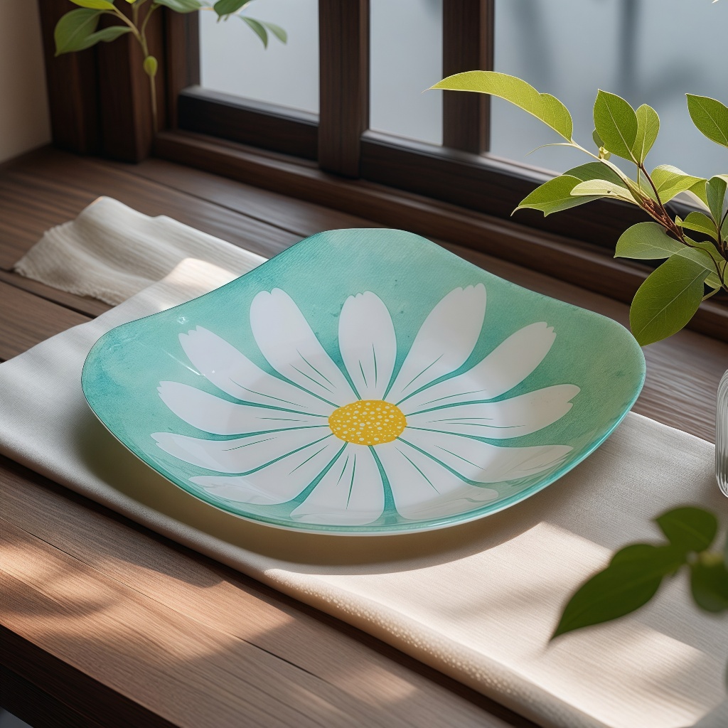 Pinggan Seramik Segi Empat, Set Makan Seramik 7.5" / Square Ceramic ...