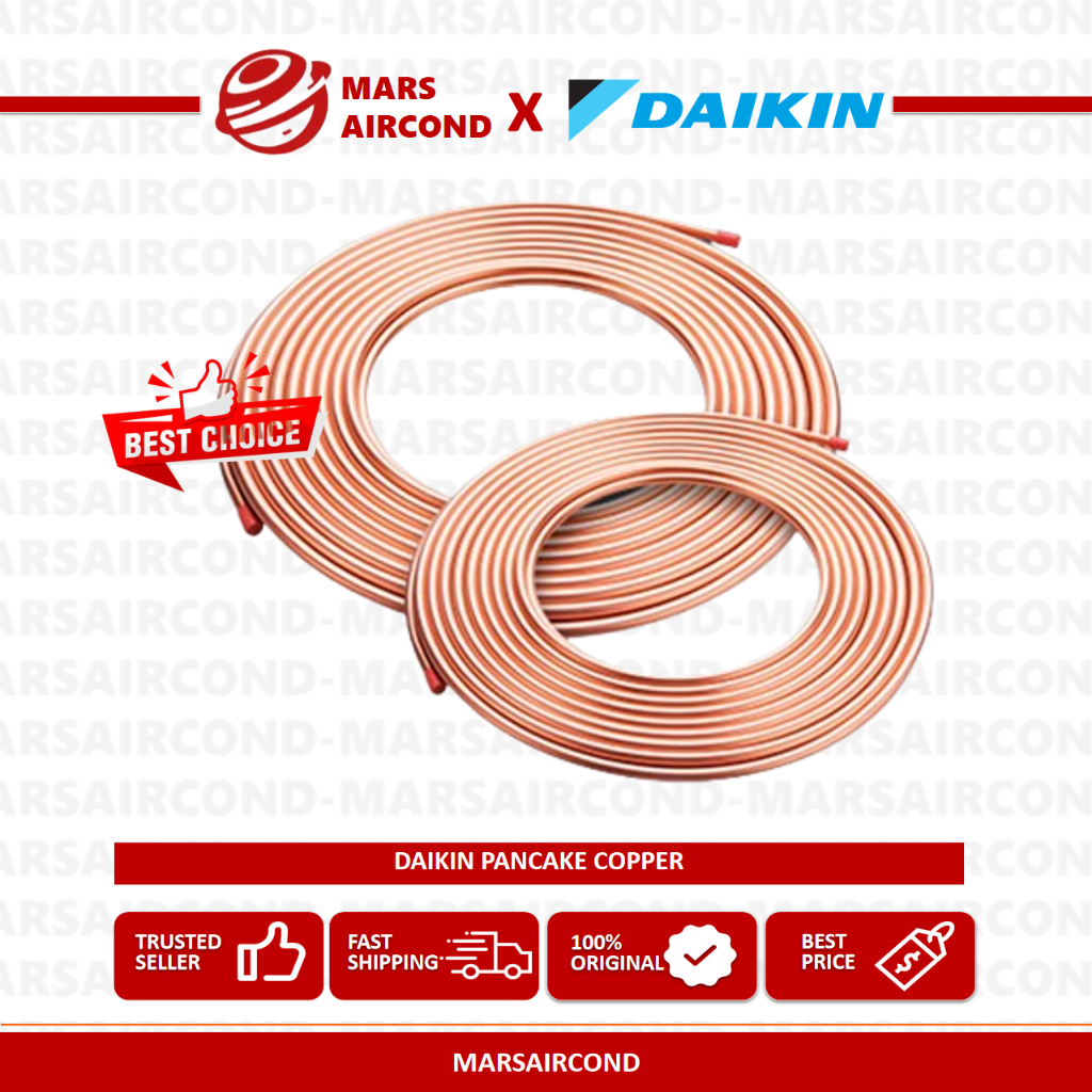 Daikin Dewpoint Copper Premium pancake Coil 1/4 , 3/8 , 1/2 , 5/8 x ...