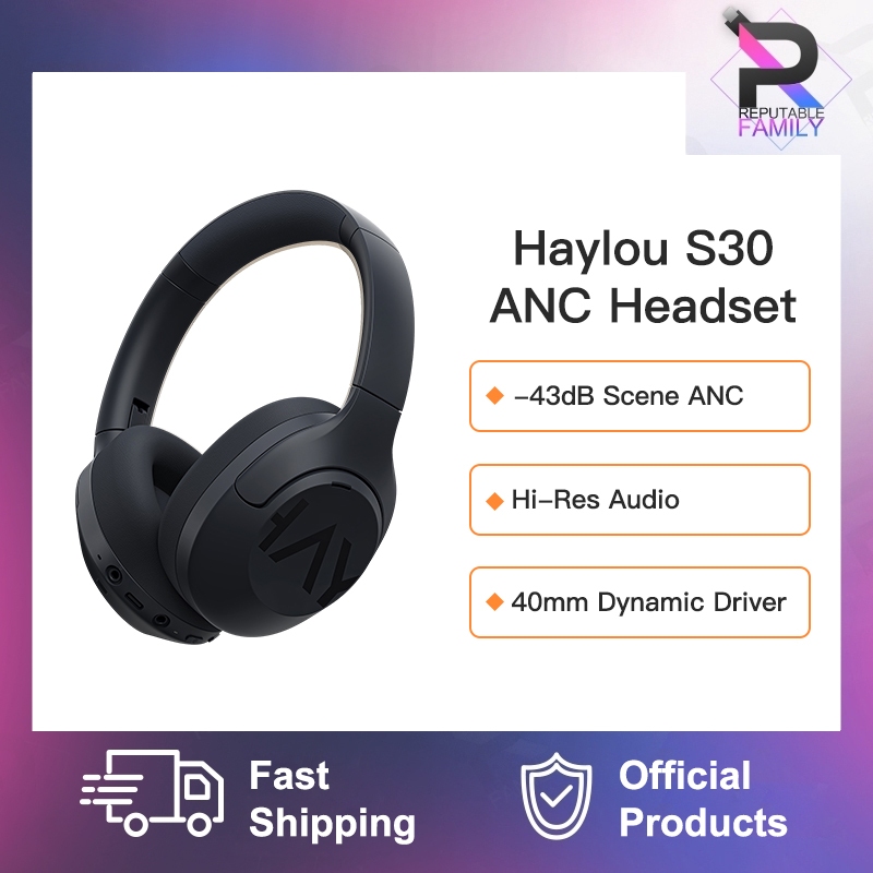Haylou Fon Kepala S30 Over-ear ANC Headphone Noise Cancellation Headset ...