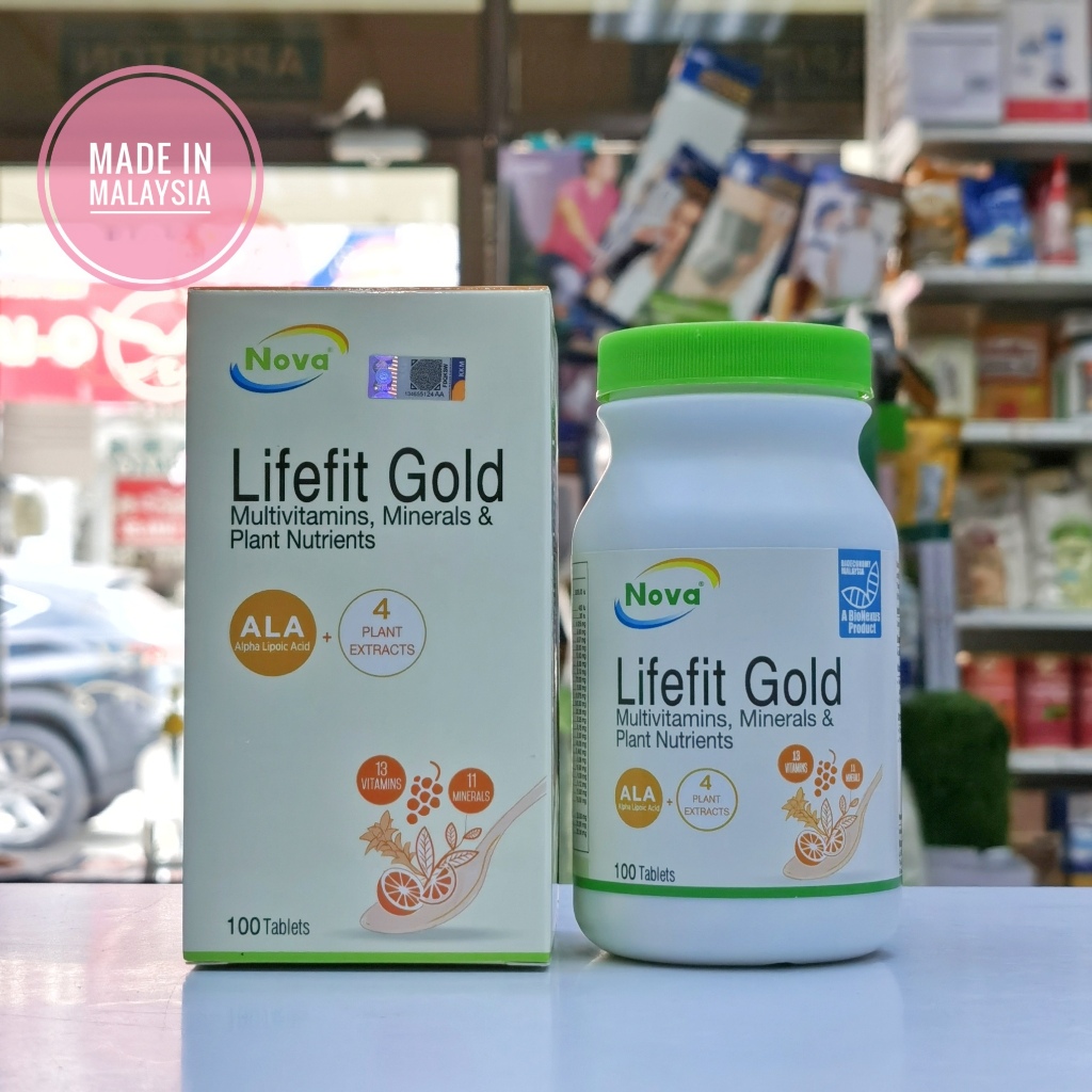 LIFEFIT GOLD MULTIVITAMINS, MINERALS AND PLANT NUTRIENTS 100's Tablets Exp: 02/2026 | Shopee ...