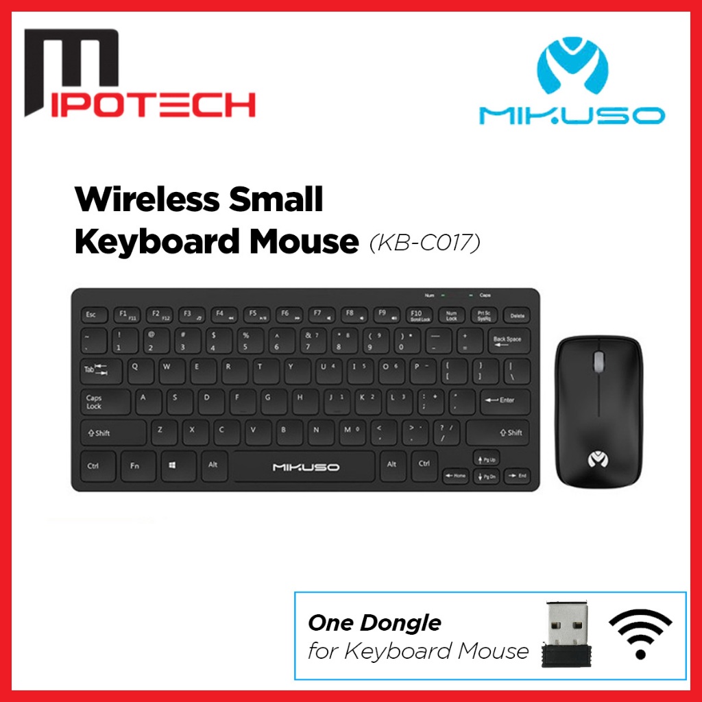 MIKUSO KB-C017 Wireless 2.4G Keyboard Mouse 78 keys Combo 键盘 滑鼠 ...