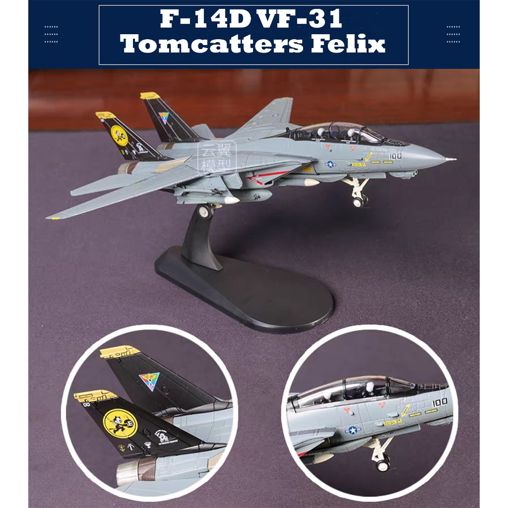 Photo Only 1:100 F-14 Tomcat Jolly Rogers VF-31 Tomcatter Fighter Jet ...