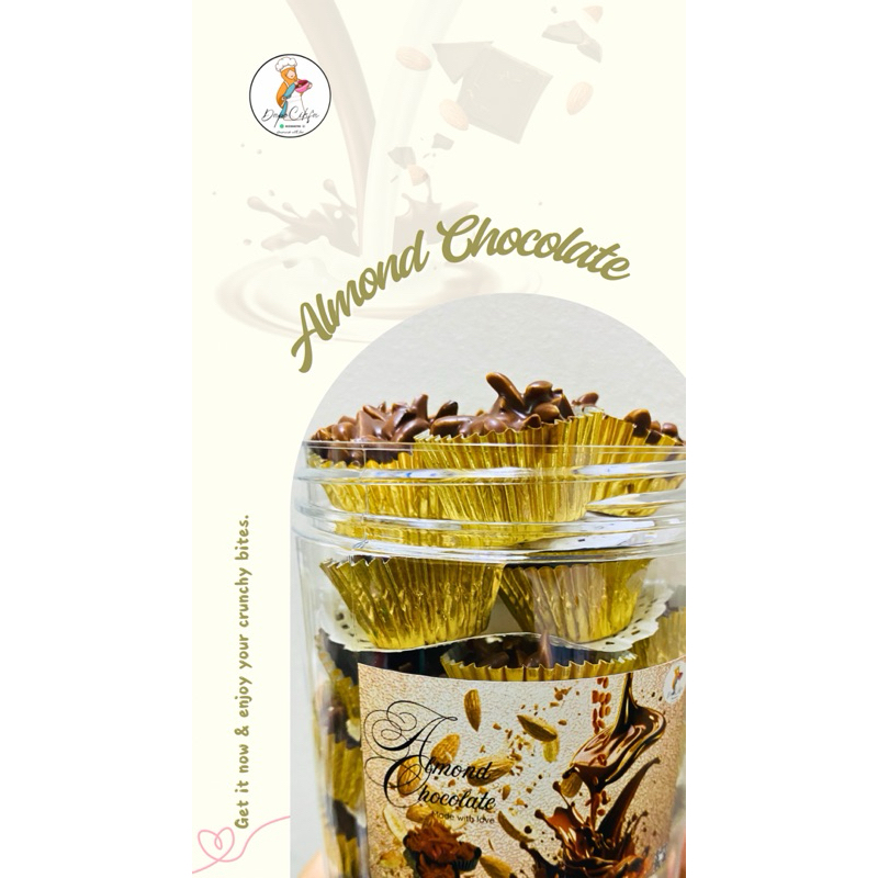 ALMOND CHOCOLATE CLUSTER PREMIUM | COKLAT BADAM BERYLS | CHOCOLATE ...