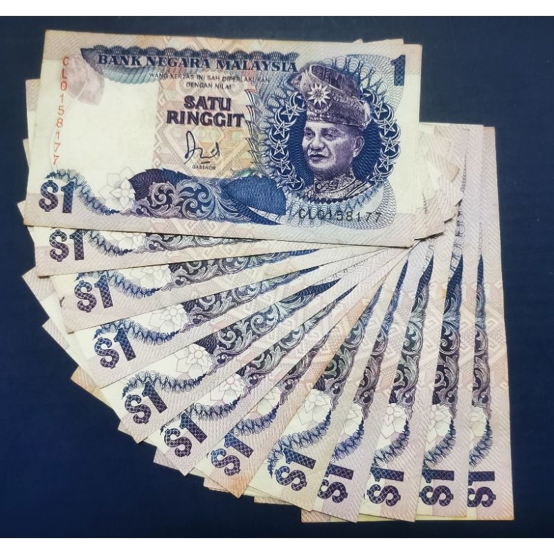 Offer Banknote Malaysia Rm1 Siri 6 With VF Condition Seperti Di Gambar ...