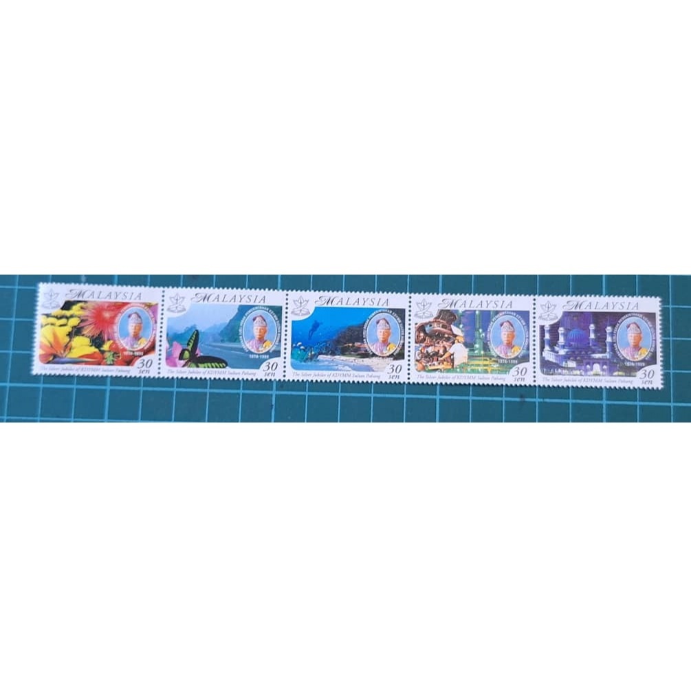 Setem Baru - Malaysia 1999 Sultan Pahang Silver Jubliee Setenant 5v ...