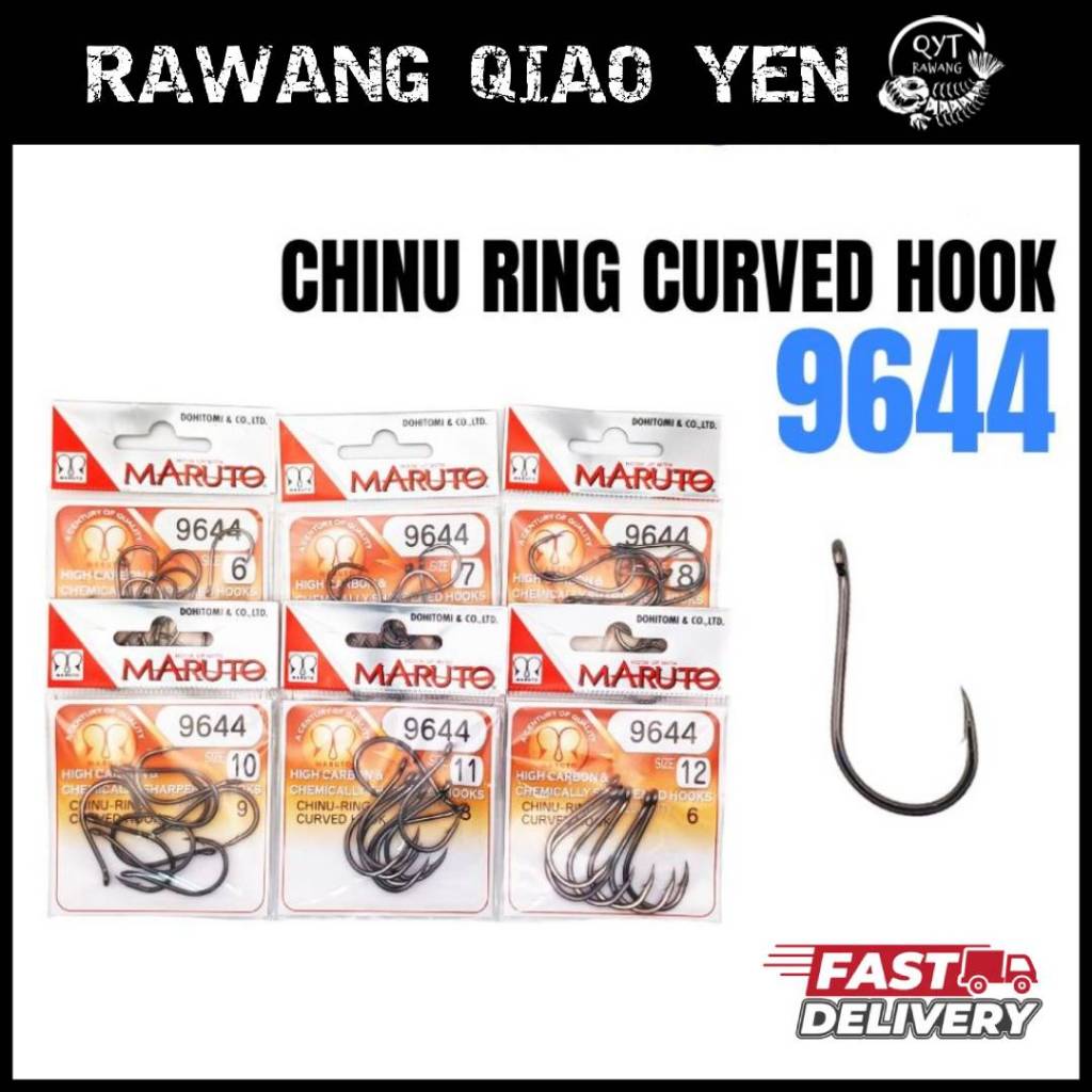 MARUTO CHINU-RING CURVED HOOK 9644 FISHING HOOK MADE IN JAPAN | Shopee ...