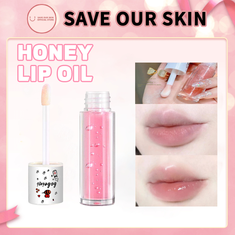 Peach Milk Honey Lip Oil Relieves Dry Moisturizing Lip Gloss Fades Lip ...