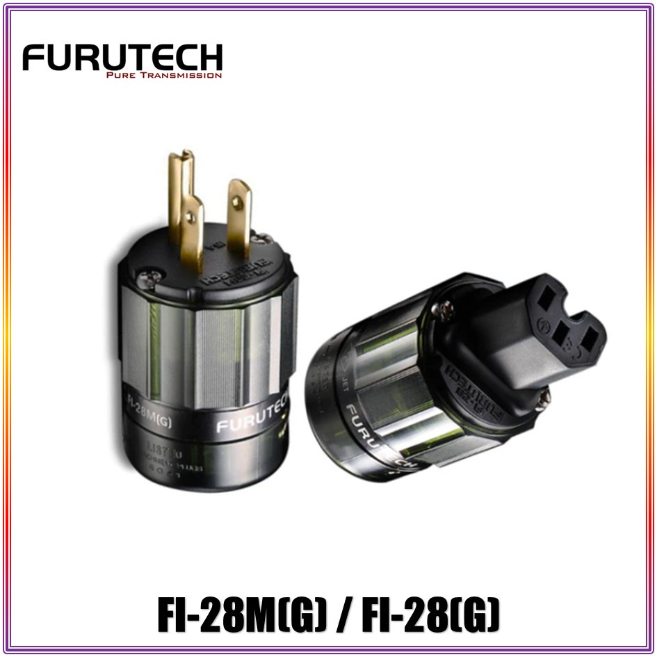 Furutech FI-28(G) / FI-28M(G) Audio Power Plug 24K Gold plated IEC ... Furutech FI-28(G) / FI-28M(G) Audio Power Plug 24K Gold plated IEC ...