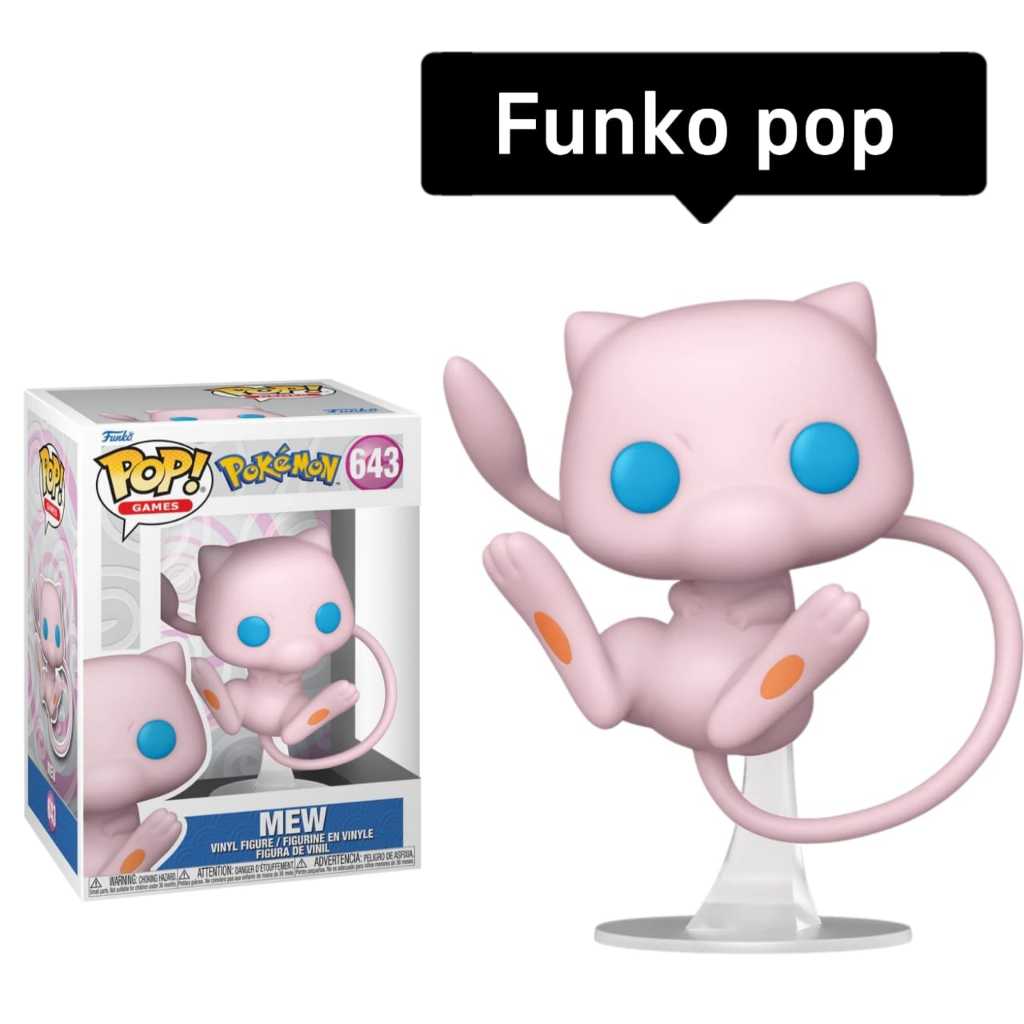 Original Funko Pop! Games Pokemon 643 Mew Collectible Figure Ready ...