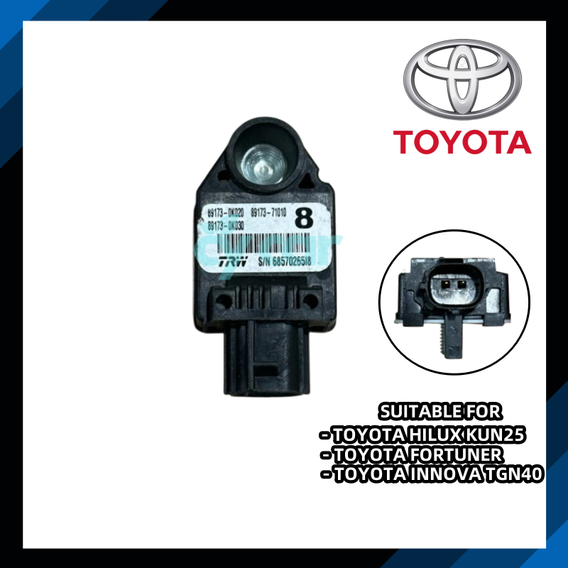 TOYOTA HILUX KUN25 FORTUNER INNOVA TGN40 AIR BAG SENSOR (2 PIN) 89173 ...