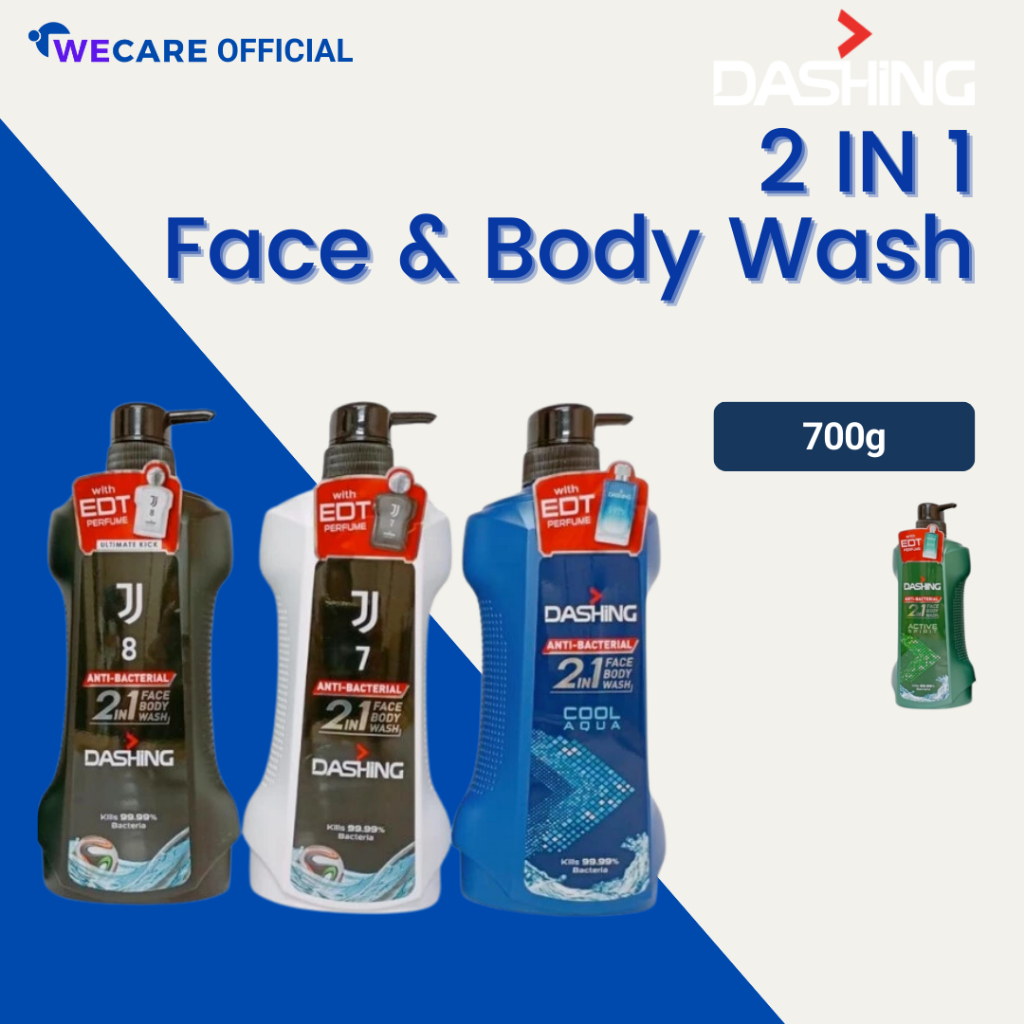 Dashing 2 in 1 Face & Body Wash (700g) - (Cool / Active / Hattrick ...