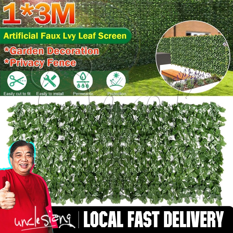 Leaf Fence Faux Ivy Leaf Artificial Artificial Grass Fence Ivy Leaf ...