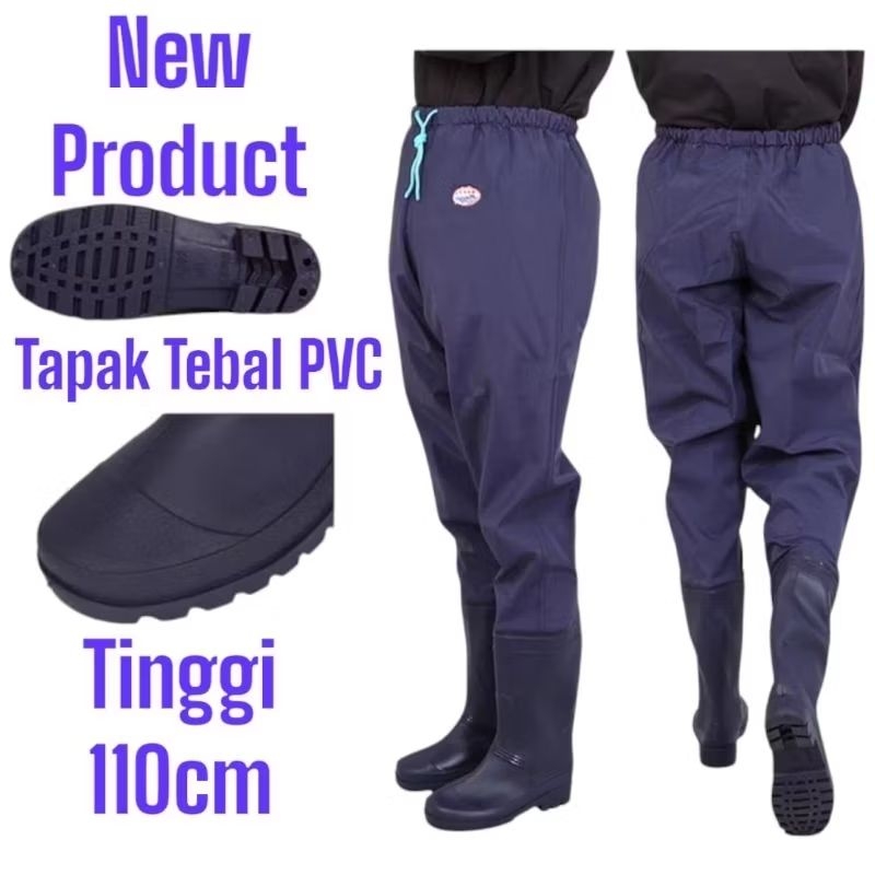 Kasut turun sawah bendang sungai tinggi 110cm/High quality waterproof ...