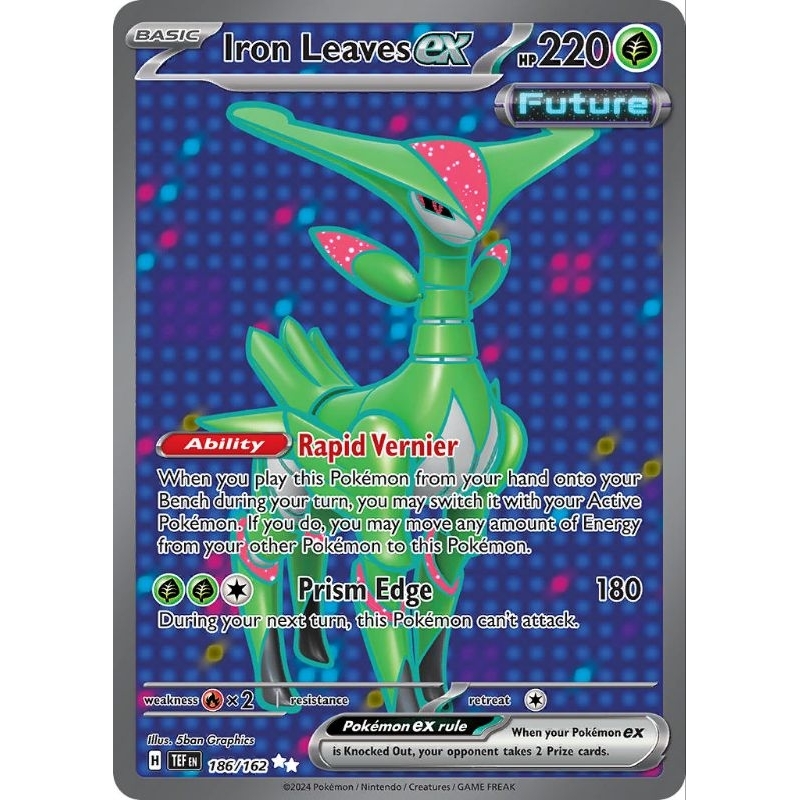 [No.1010 / Iron Leaves] Pokemon card EX Temporal Forces (*not original ...