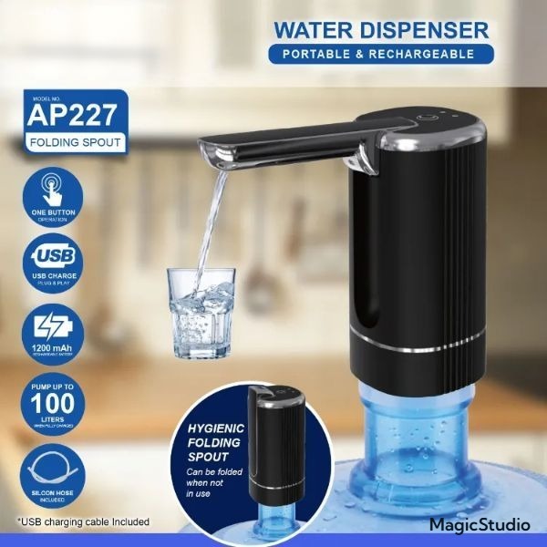 Water Dispensers Foldable Water Bottle Pump Automatic Dispenser Pump ...