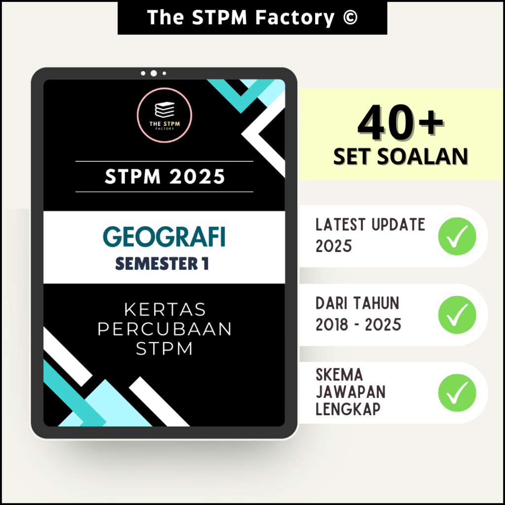 STPM 2025 (Updated) | Kertas Percubaan Geografi (Semester 1) | Shopee ...