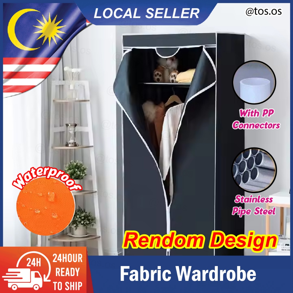 Fabric Closet Wardrobe Cupboard Cabinet Clothes Organizer Shelves Rack ...