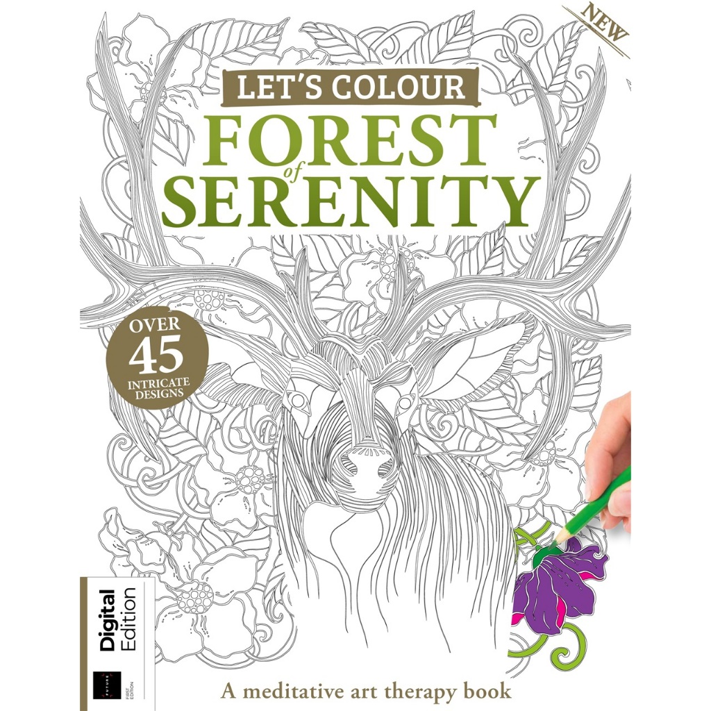 [eBook PDF] Printable Coloring Book : Lets Colour Forest of Serenity ...