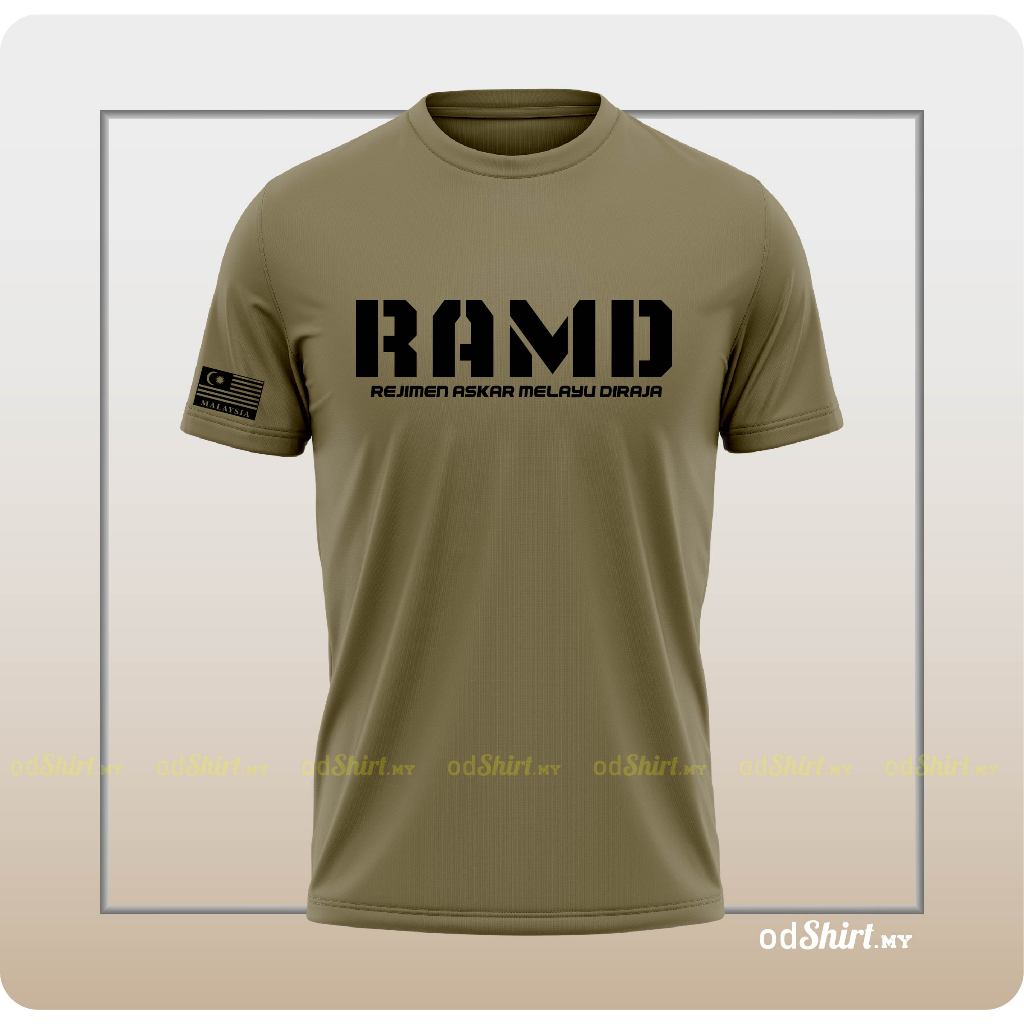 RAMD Baju Dry Fit Taktikal / Gaya Army Inspired Outdoor / Ringan ...