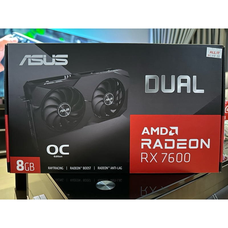 ASUS RX 7600 8GB AMD Radeon Graphic Card GPU | Shopee Malaysia