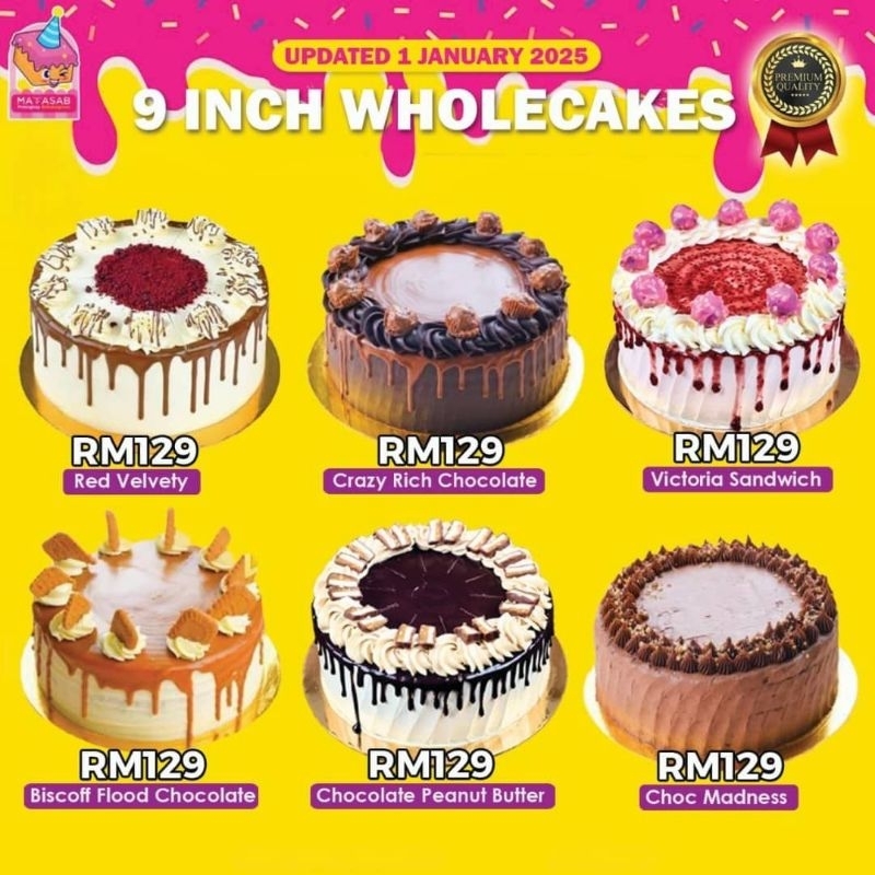 MAMASAB Whole Cakes 9inch / Kek Bulat Mamasab 9inci | Shopee Malaysia