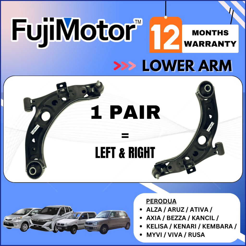 *12MONTHS WARRANTY* FUJIMOTOR LOWER ARM PERODUA ALZA / ARUZ / ATIVA ...