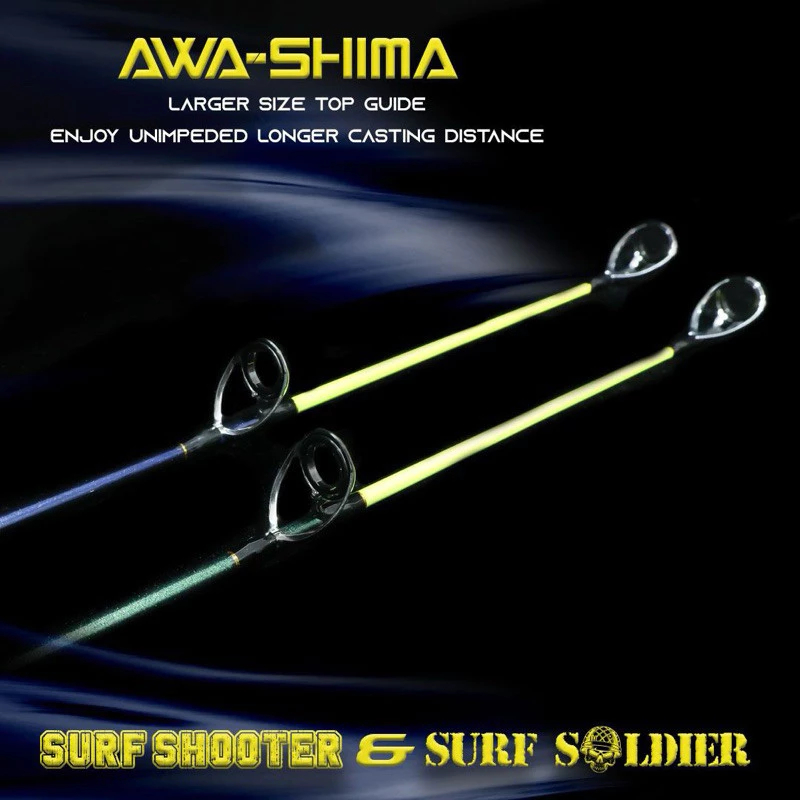 AWASHIMA fishing rod SURF SHOOTER & SURF SOLDIER 4253 4503 Surf Fishing ...