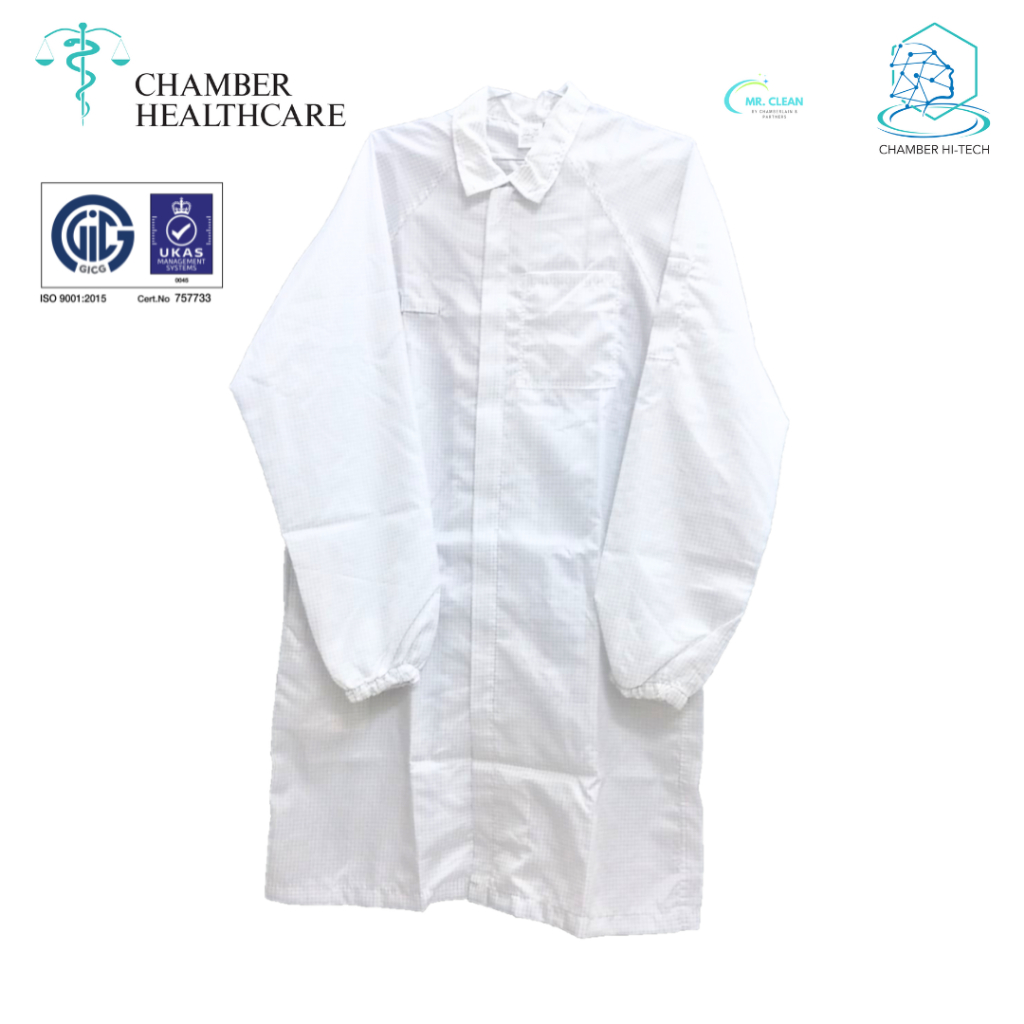 Chamber's ESD Cleanroom Smock [Design: Normal; Collar: Wing Style ...