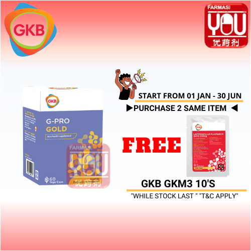 [YOUPHARMACY] GKB G-Pro Gold – Gut Health Supplement 60'S | Shopee Malaysia