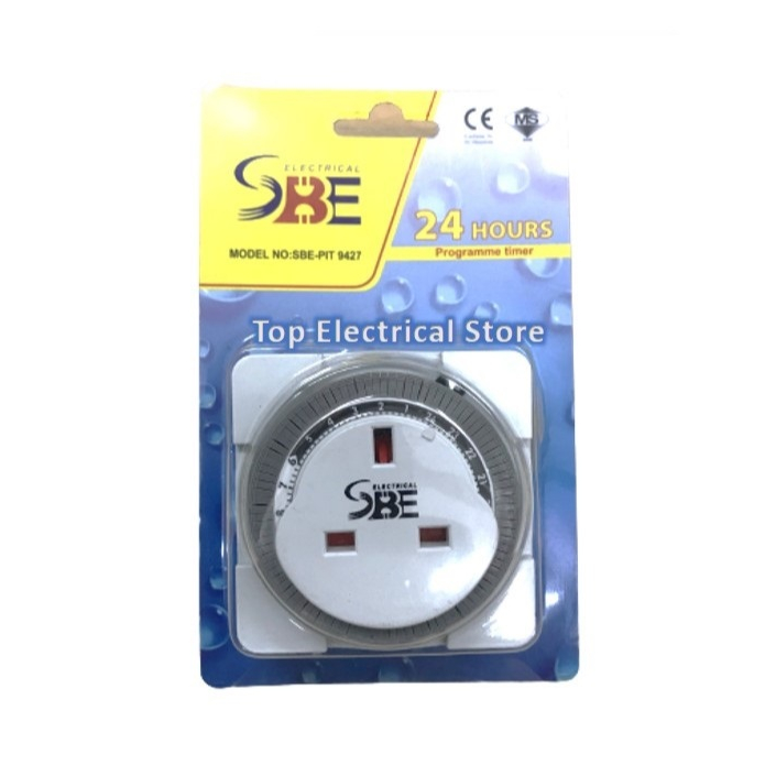 MKR SBE 3 Way Adaptor 24 Hours Programme Timer Plug In Timer Switch ...