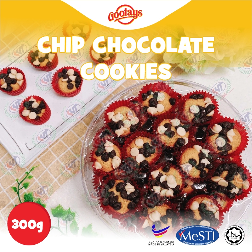 [Premium Cookies] Chip & Chip Chocolate Halal Cookies Biskut Coklat ...