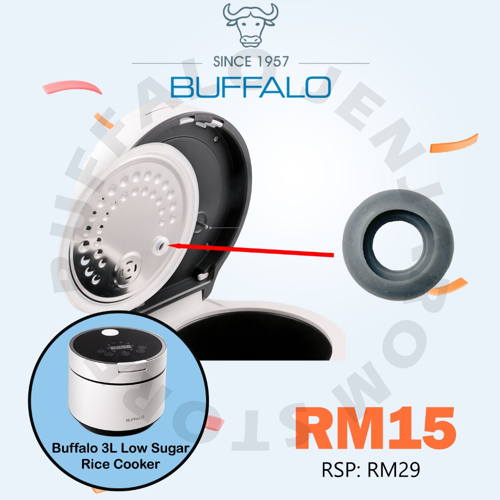 (Spare Part) BUFFALO Inner Lid Silicone Rubber Ring for BUFFALO 3L Low ...