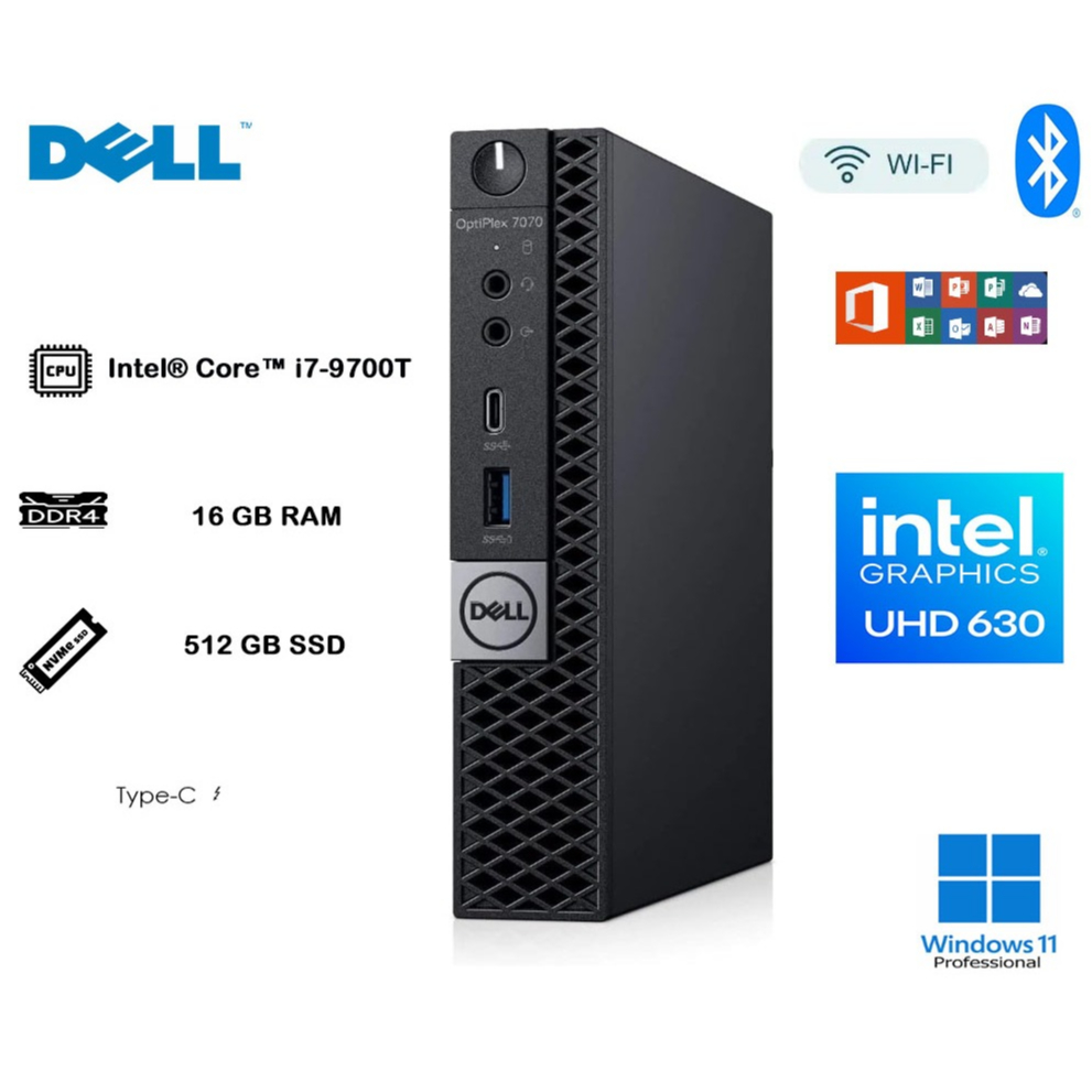 Dell OptiPlex 7070 Micro/7070 SFF/7070MT intel Core i7(9th Gen)3GHz ...