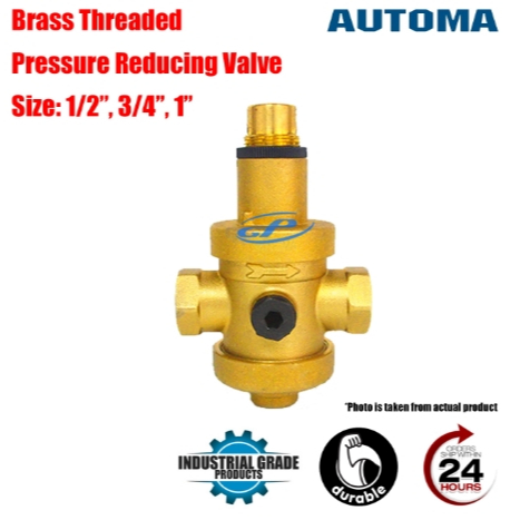 Brass PRV Pressure Reducing Valve 1-6 Bar Adjustable [1/2", 3/4", 1 ...