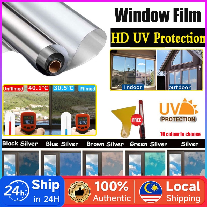 Window Film Platinum Cool Glass Tinted Mirror Sticker Film Insulation ...