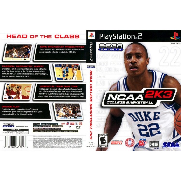 PS2 NCAA College Basketball 2K3 (DVD GAME) | Shopee Malaysia