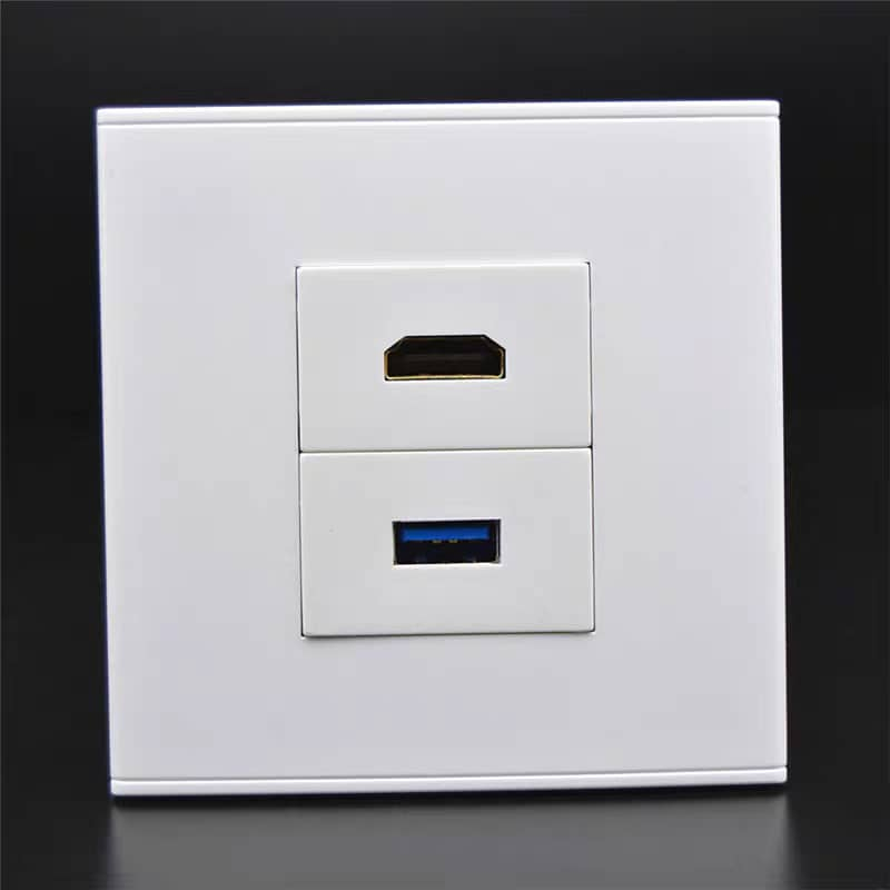 HDMI+USB 3.0 Socket Outlet Big Rocker White With Silicon Casing Cover ...