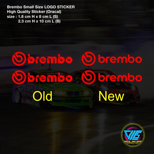 BREMBO Small LOGO Sticker / Decal (High Quality Sticker)x2pcs | Shopee ...