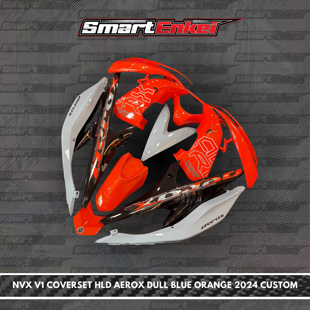 HLD-NVX V1 COVERSET AEROX DULL BLUE ORANGE 2024 CUSTOM HLD | Shopee ...