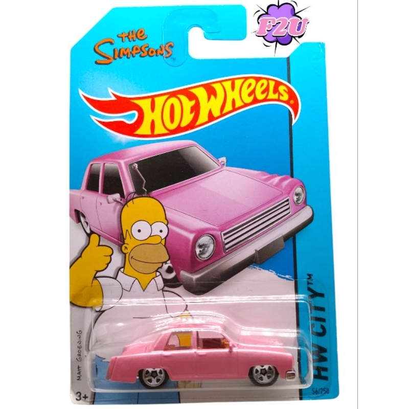 Hot Wheels The Simpsons Pink + Free Protector | Shopee Malaysia