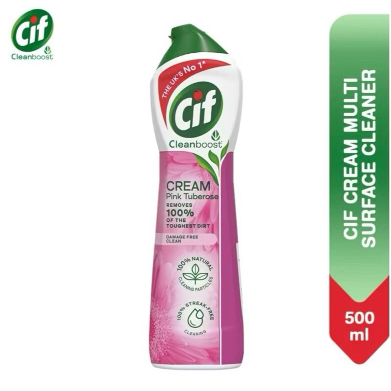 Cif Cream Pink Cleanboost Multi-Purpose Cleaner 500ml | Shopee Malaysia