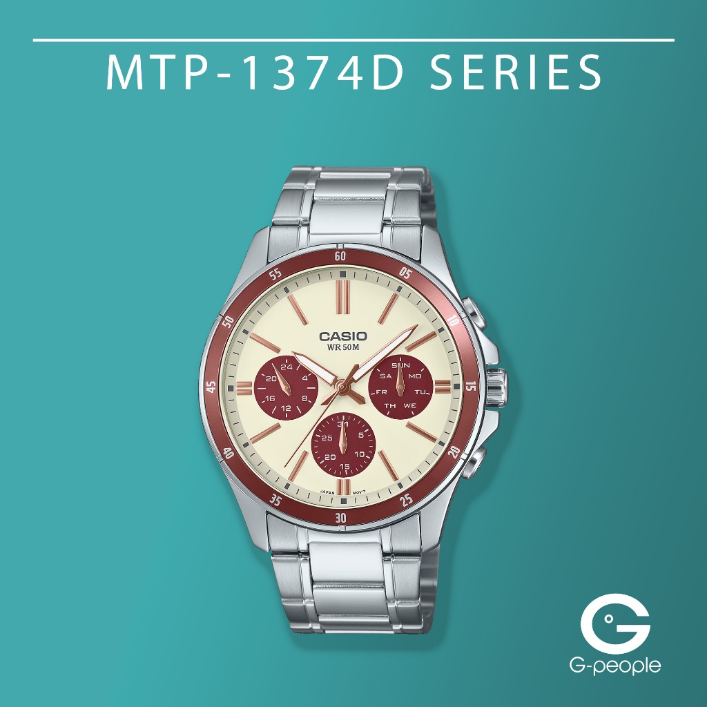 CASIO MTP-1374D-5A2V / MTP-1374D-5A2 / MTP-1374D ANALOG WATCH 100% ...