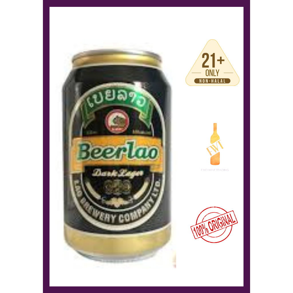 BEER LAO DARK BEER 5ABV 330ML CAN SIZE | Shopee Malaysia