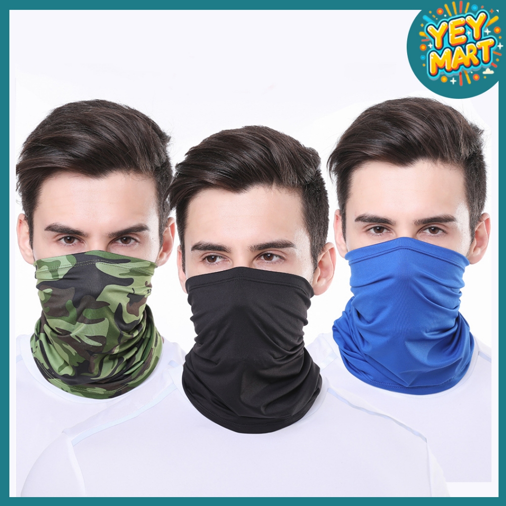 Yey Mart Anti UV Cooling Head Scarf Face Mask Rider Motor Rider Ice ...