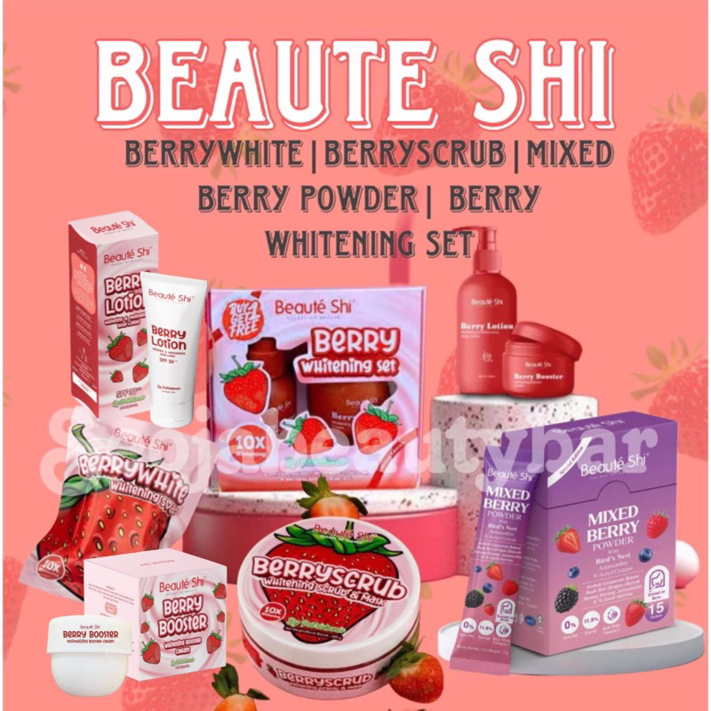 BEAUTE SHI BERRYWHITE WHITENING SOAP / SUPPLEMENT BOTANICAL MIX POWDER ...