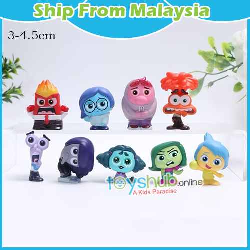 Inside Out 2 Action Figure Intensa Mente Model Figures Sadness Joy Fear ...