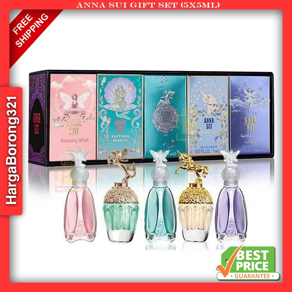 💯% Authentic 5in1 Anna Sui Miniature Gift Set 5x5ml [With Free Paperbag ...