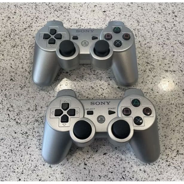 (Silver) 100% Sony Original PS3 Controller - PS3 Bluetooth Wireless ...