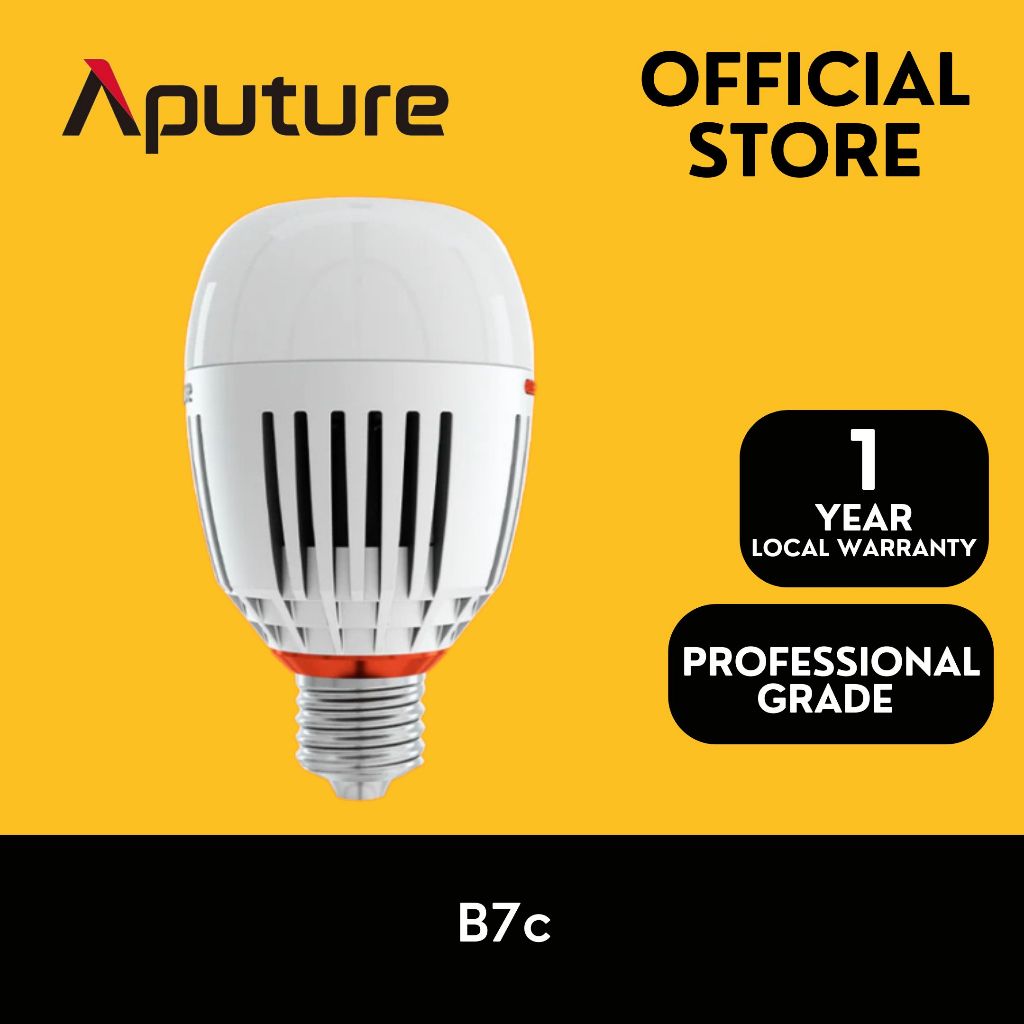 Aputure Accent B7c RGBWW LED color-mixing Smart Bulb, 7W, 2,000K-10 ...